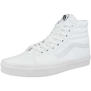 VANS MENS SK8-HI WHITE CANVAS SIZE 9