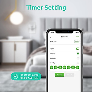 VOCOlinc Homekit Smart Plug Works with Alexa, Apple Home, Google Assistant, WiFi Smart Plug That Work with Alexa, Electrical Timer Outlet Support Siri, No Hub Required, 15A, 2.4GHz, 110～120V, 4 Pack
