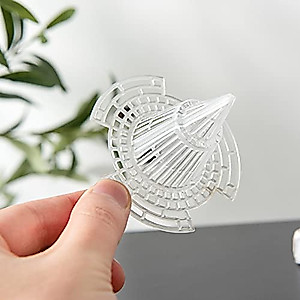 SONGBIRDTH 5Pcs Pot Hole Pad Ventilate Stackable Durable Cone Bottom Bonsai Grid B