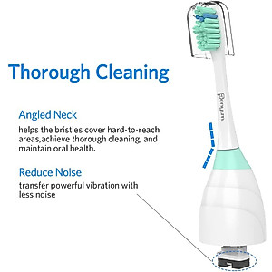Senyum Replacement Toothbrush Heads Compatible with Philips Sonicare Electric Brush Heads E-Series, 6 Pack
