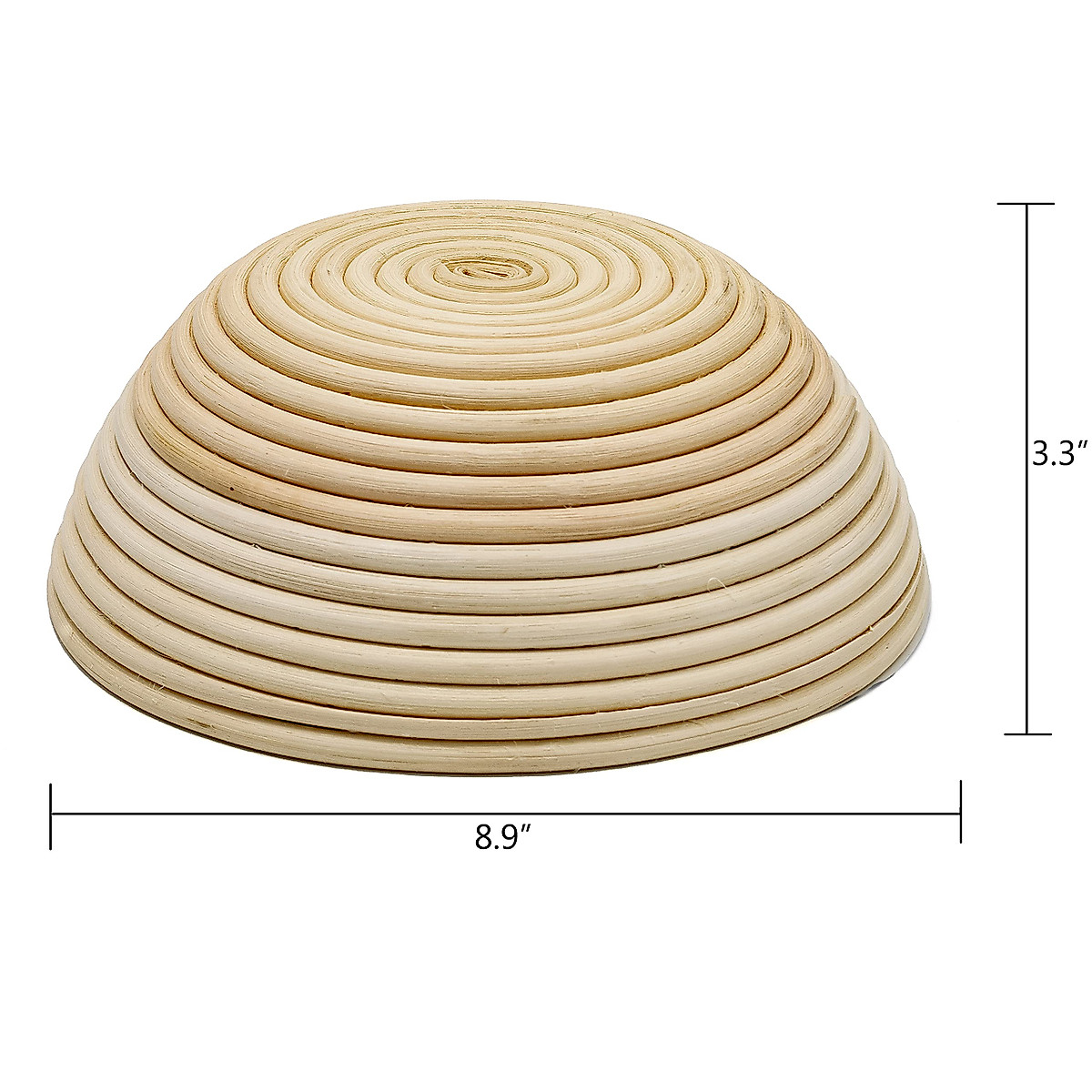 Bread Proofing Baking Basket with Scraper for Breadmaking by Blue Ridge Basket Company