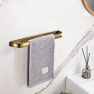 Leyden Brass Towel Bar,Antique Towel Rack Holder Bath 11.81 Inch Rod Hanger Wall Mounted Bathroom Accessories Vintage
