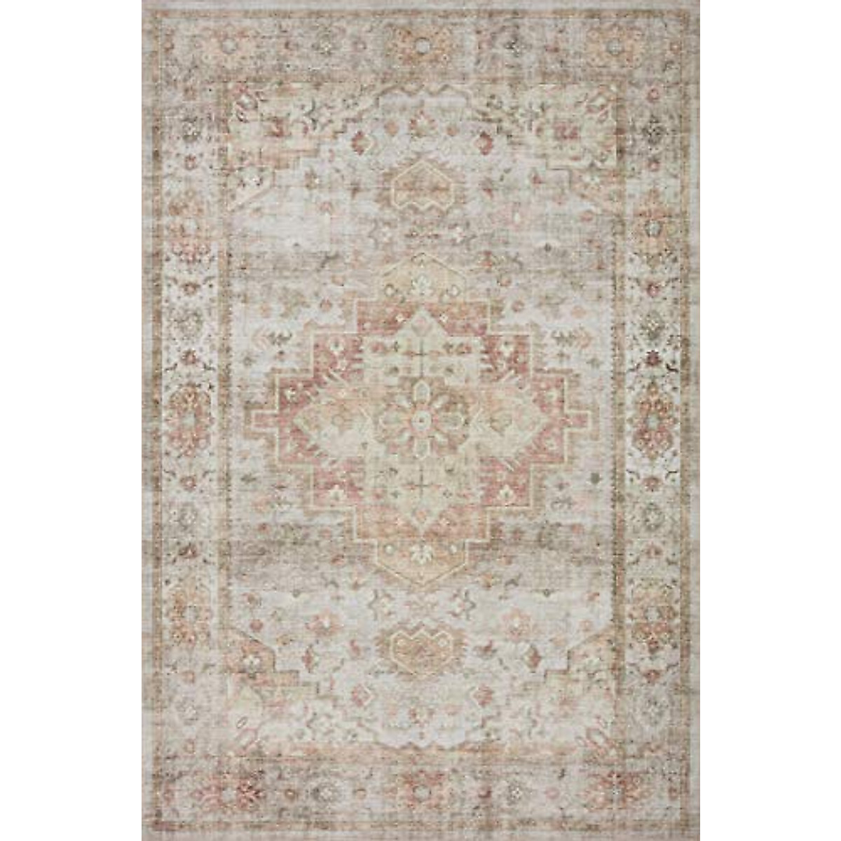 Loloi II Heidi Collection HEI-02 SAGE/Multi, Traditional 7'-6" x 9'-6" Area Rug