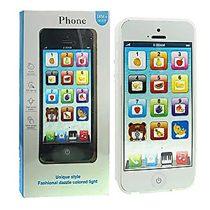 YOYOSTORE Child's Interactive My First Own Cell Phone - Play to learn, touch screen with 8 functions and dazzling LED lights