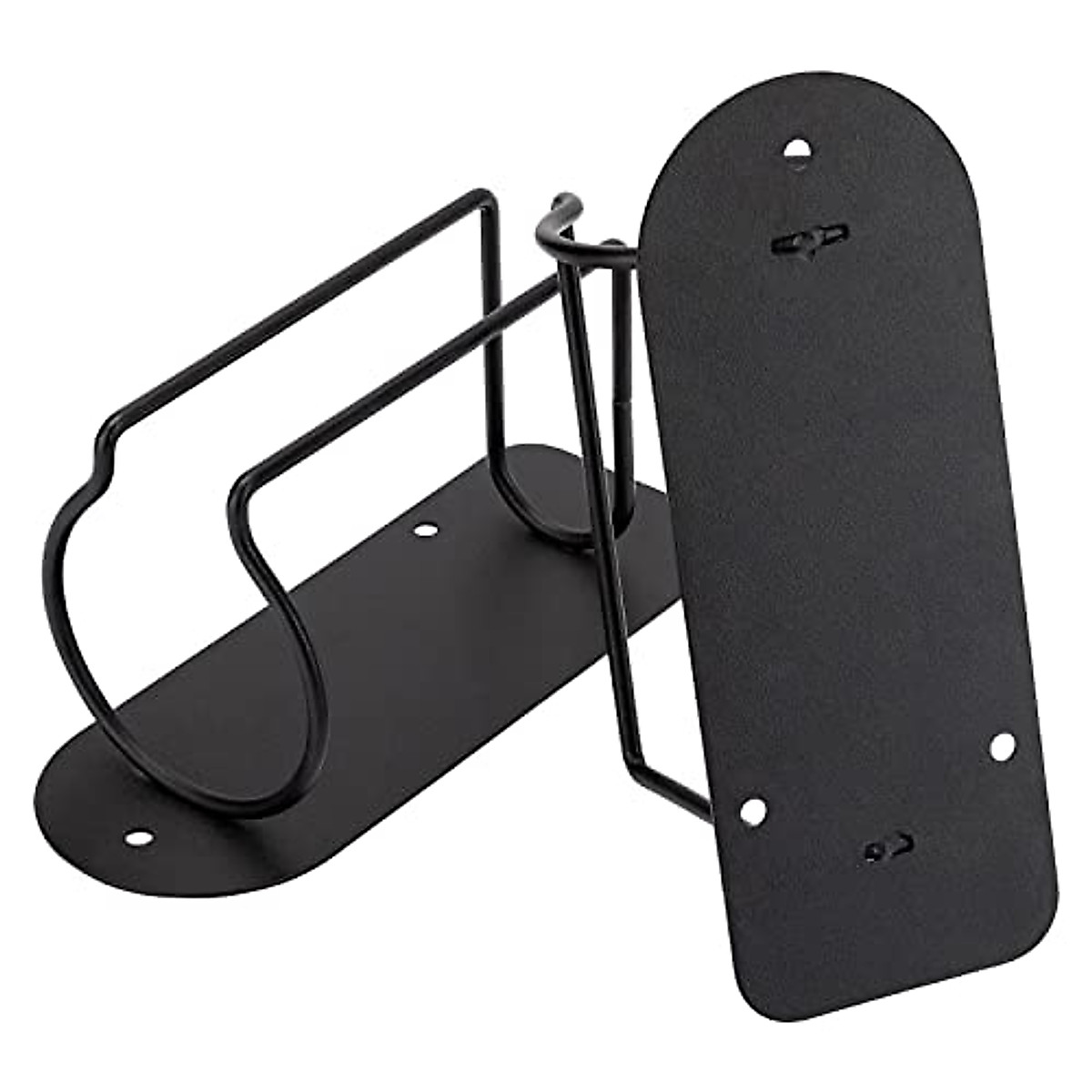 Noverlife 2 Pack Wall Mounted Hair Clipper Holder, Electric Hair Trimmer Storage Stand for Barber Tools Organizer, Black Steel Metal Rack for Hairdresser Beard Shaver Hair Trimmer Display - Black