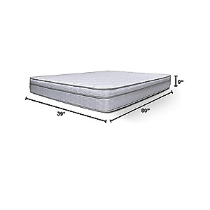 DREAMFOAM Bedding Doze 9" Eurotop Mattress-Medium Comfort, Twin XL