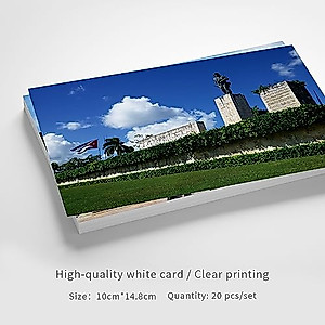 Dear Mapper Cuba City Landscape Postcards Pack 20pc/Set Postcards From Around The World Greeting Cards for Business World Travel Postcard for Mailing Decor Gift