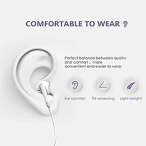 2 Packs-Apple Earbuds with Lightning Connector(Built-in Microphone & Volume Control)[Apple MFi Certified] Headphones Compatible with iPhone 13/12/SE/11/XR/XS/X/7/7 Plus/8/8Plus Support All iOS System