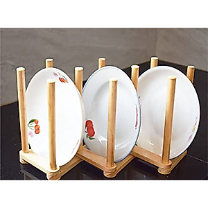 Cyauatt Wooden Cup Bottle Drying Rack, Retractable Drinking Glass and Sports Bottle Drainer Rack,Stand Cup Dish Holder and Plastic Bag Dryer Rack