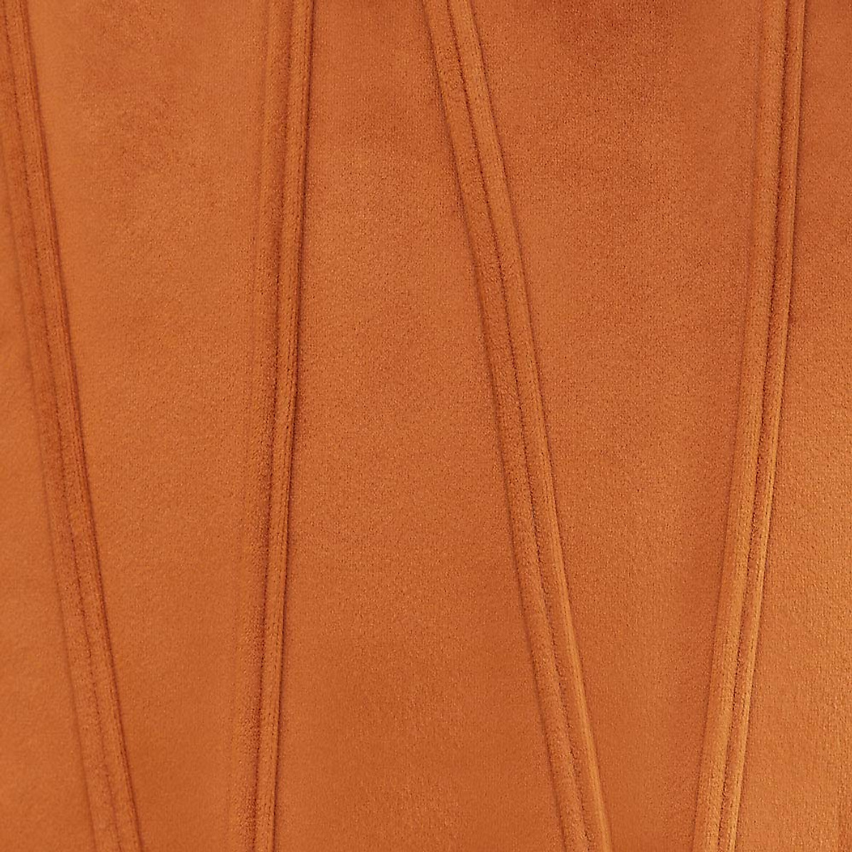 Woaboy Pack of 2 Striped Velvet Throw Pillow Covers Orange Modern Decorative Couch Throws Square Soft Cozy Pillowcases for Bed Sofa Fall Cushion Living Room 12x20 Inch