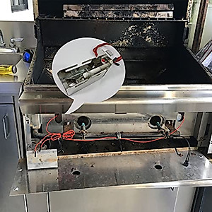 MOASKER Grill Igniter Replacement Kit with Collector Box for DCS Gas Grills Models, Stainless Electrode and Wire for DCS 27DBQ, 27DBQR, 27DBR, 27DSBQ, 27DSBQR (3-Pack)