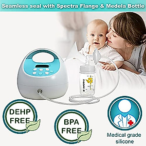 Nenesupply Bottle Thread Changer Converter Flange Adapter for Spectra Flange. Use with Spectra S2 Accessories and Medela Bottles. Not Original Spectra Pump Parts Use as Spectra Medela Adapter