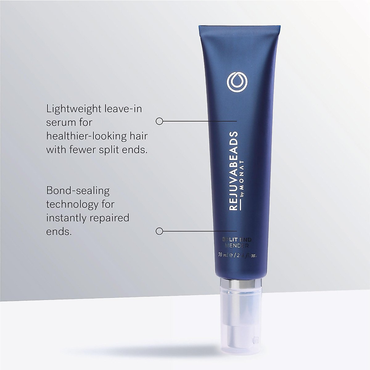 MONAT Rejuvabeads® Infused w/Rejuveniqe® - A Revolutionary Leave-in Split End Mender. Lightweight Serum Instantly Repairs Split Ends & Leaves Healthier-Looking Hair. - Net Wt. 70 ml / 2.4 fl. oz.