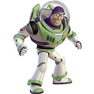 9 Inch Buzz Lightyear Space Ranger Removable Peel Self Stick Adhesive Vinyl Decorative Wall Decal Sticker Art Kids Room Home Decor Girl Boy Children Bedroom Nursery 7 x 9 Inch