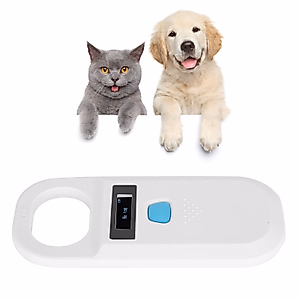 OPPWONG Pet Microchip Scanner, Rechargeable Pet Dog Chip Scanner Pet Chip Scanner Animal Microchip Reader Data Storage Microchip Reader for Dog Animal Poultry Cat Management