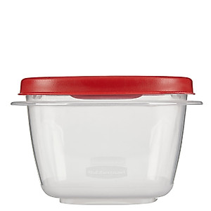 Rubbermaid Easy Find Lids Food Storage Container, 2 Cup, Racer Red
