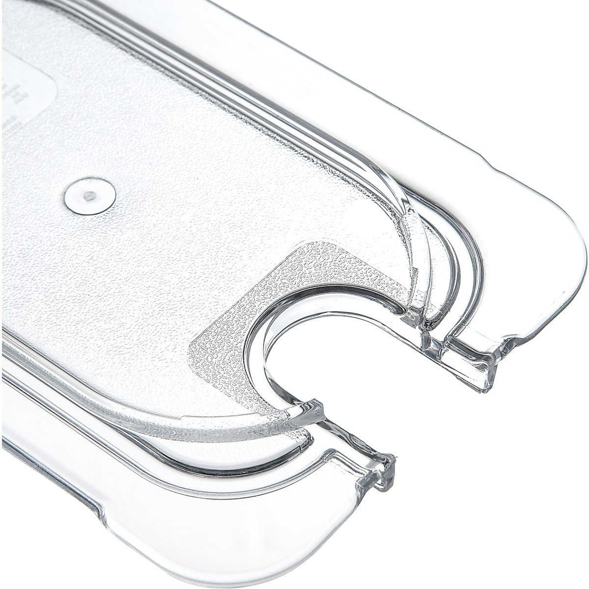 Carlisle FoodService Products 10337U07 StorPlus Ninth Size Polycarbonate Universal Flat Surface Notched Food Pan Lid, Clear