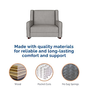 Baby Relax Hadley Double Rocker Chair, Baby Nursery Furniture, Taupe