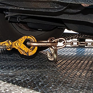 Johnstown Towing Chain Bridle with 8 Inch and 4 Inch J Hooks and Alloy T Hooks - Grade 70 Chain - 40 Inches Long - 4,700 Pound Safe Working Load