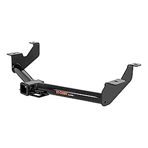 CURT 13167 Class 3 Trailer Hitch, 2-Inch Receiver, Fits Select Ford Transit Connect, GLOSS BLACK POWDER COAT