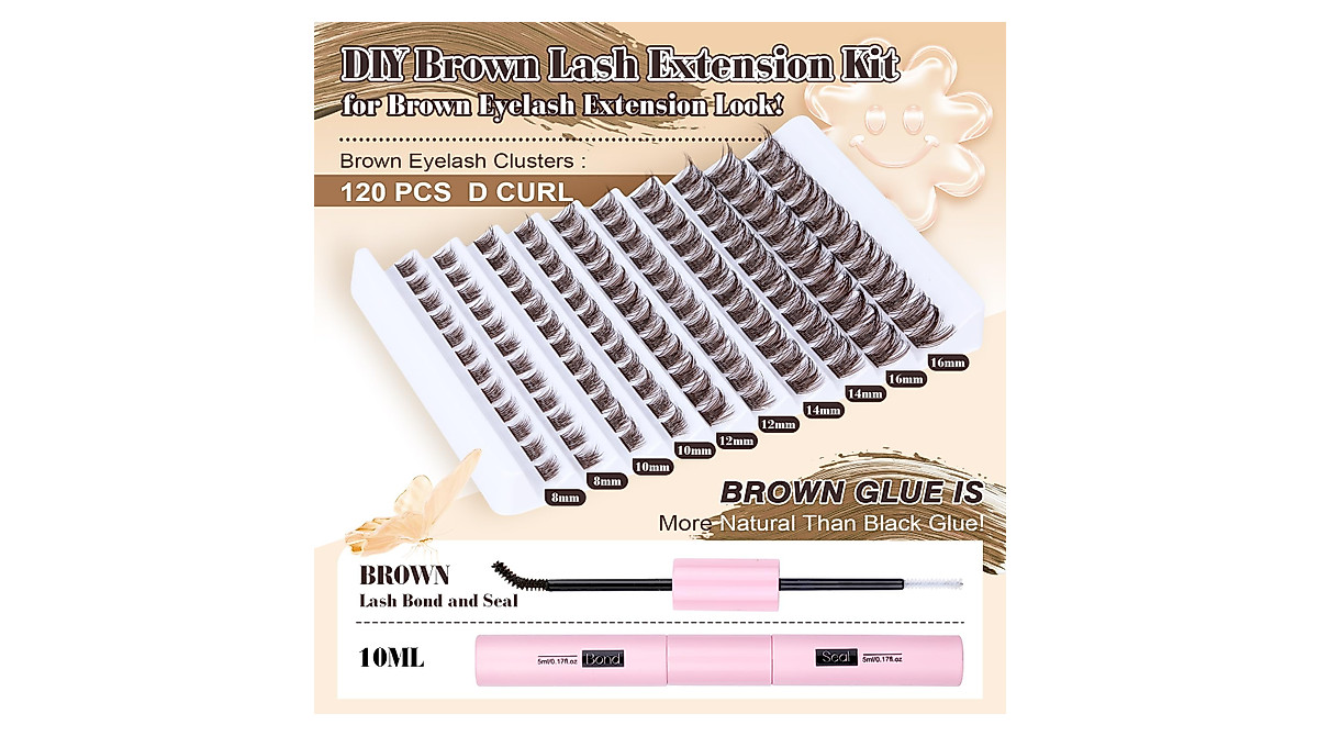 DIY Brown Lash Extension Kit - Natural Look by Yawamica