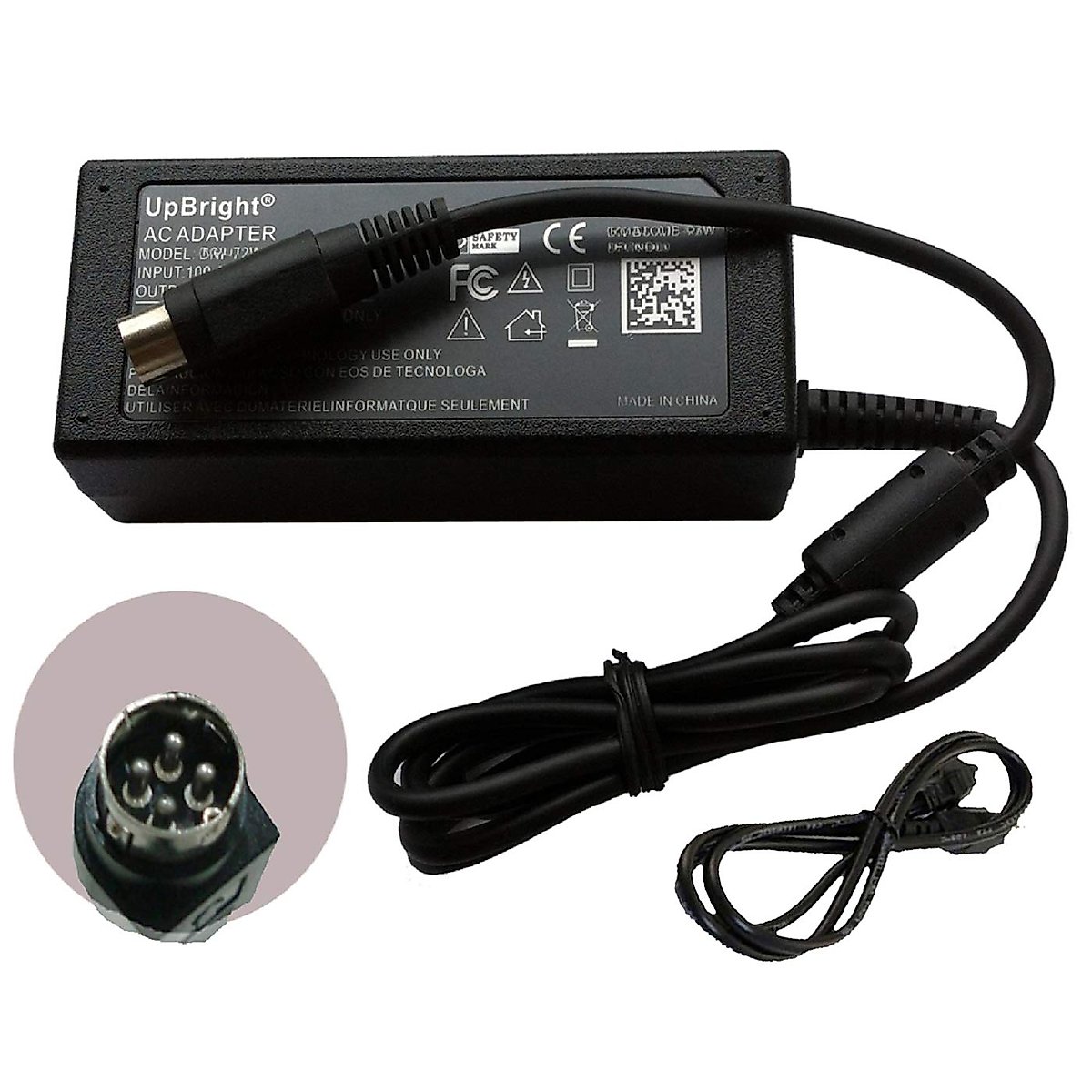 UpBright 24V 4Pin AC/DC Adapter Compatible with Cognitive TPG DLXi DBD42-2085-G1E DBD42-2085-G1S DBD42-2085-GSQ DBD24-2085-G1P DBD24-2085-G1S DBT42-2085-00E CognitiveTPG Advantage Printer Power Supply