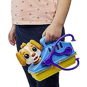 Play-Doh Care 'n Carry Vet Playset for Kids 3 Years and Up with Toy Dog, Storage, 10 Tools, and 5 Modeling Compound Colors, Non-Toxic