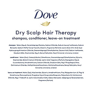 Dove Hair Therapy Regimen Hair Set Shampoo, Conditioner and Leave-On Scalp Treatment for Dry Scalp with Vitamin B3