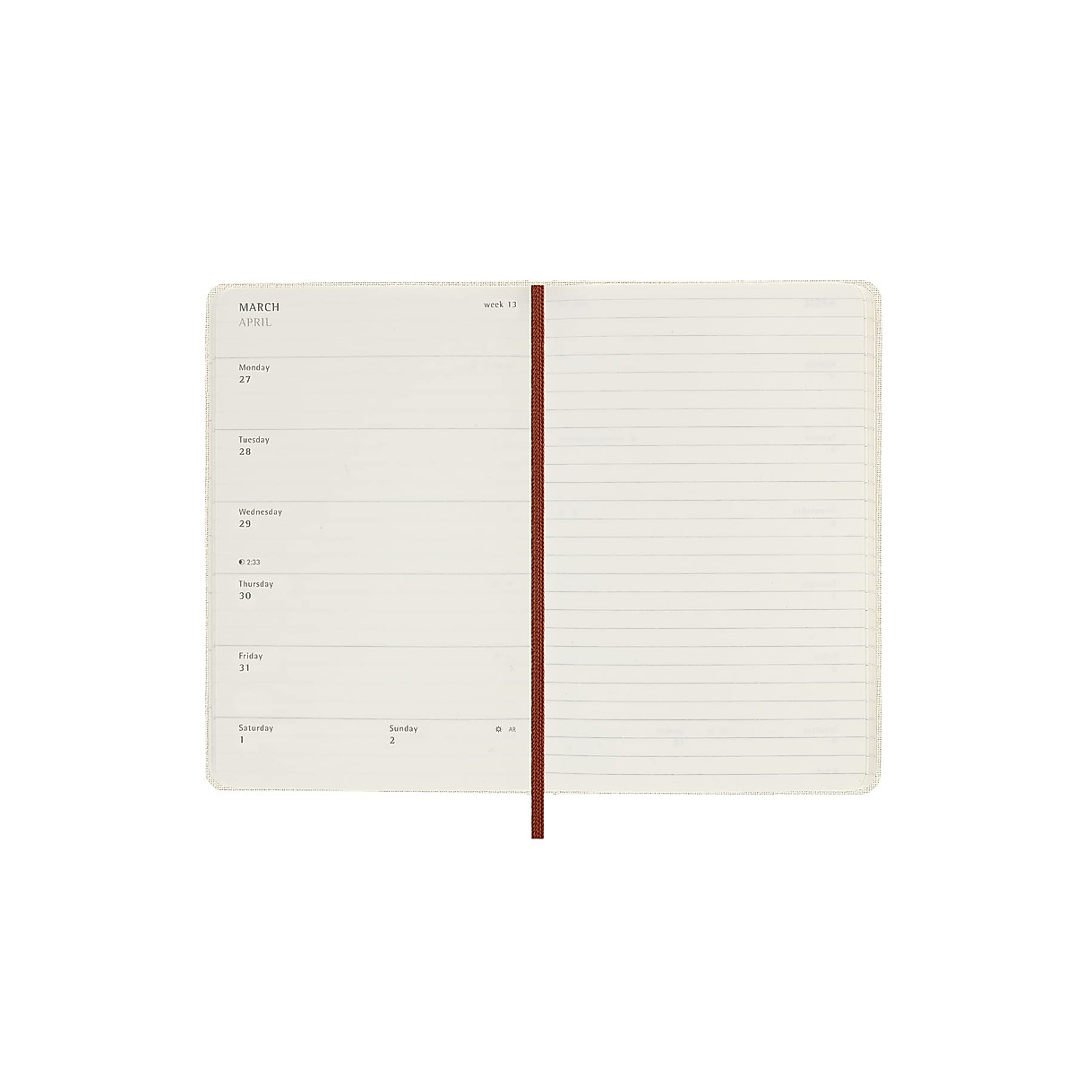 Moleskine Limited Edition Alice In Wonderland 12 Month 2023 Weekly Planner, Hard Cover, Pocket (3.5" x 5.5"), Rabbit