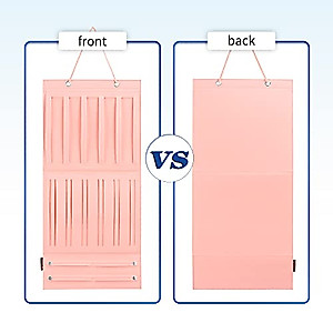 Hanging Hair Claw Clips Organizer for Girls, Hair Bows Organizer Storage Holder, Butterfly Jaw Clips Display Stand Holder for Wall, Door, Closet (Pink)