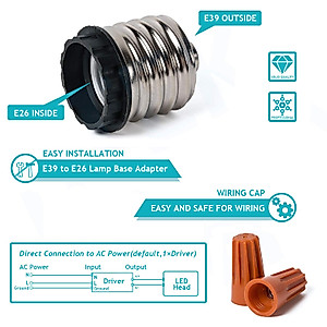 Hytronics 120W LED Retrofit Kit,700W MH/HPS Equivalent,100-277V 5000K 14400 Lumens,ETL/cETL/DLC Listed,Replaces Street/Area Light,High Bay,Gas Station Light,Wall Pack Light.