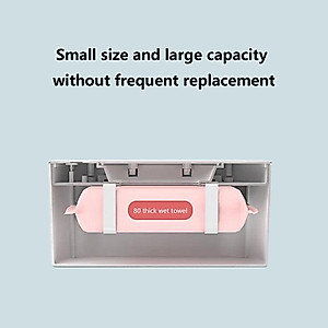 Xiaoling Baby Wipe Heater, Wet Warmer Dispenser Box, Portable Infant with Display, Health Care Supplies, 40℃-60℃ Wide Range Multi-Level Adjustment, 7.87x4.72x5.91in, Pink