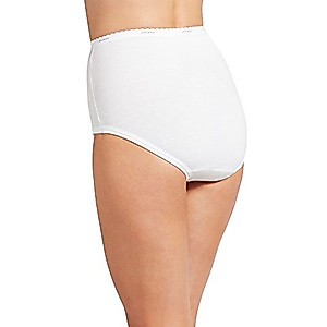 Jockey Women's Underwear Classic Brief - 3 Pack, White, 7