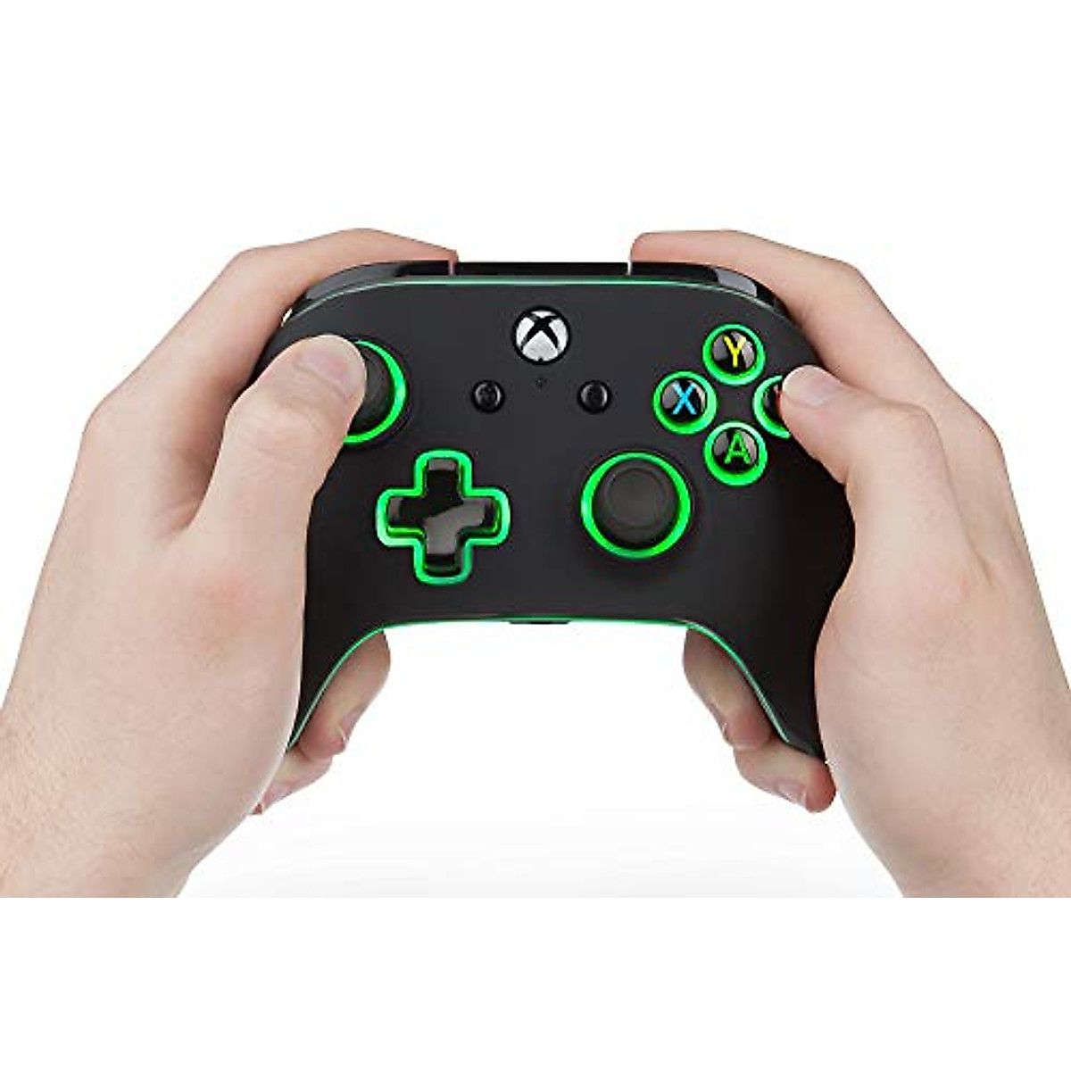 PowerA Spectra Enhanced Illuminated Wired Controller for Xbox One, gamepad, video game, gaming controller, works with Xbox Series X|S