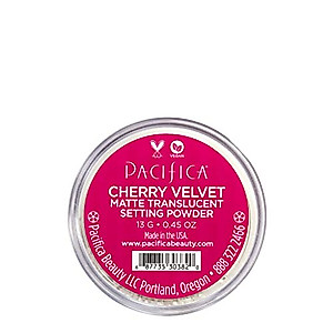 Pacifica Cherry Velvet Matte Setting Translucent Powder Women, White, 0.45 Oz