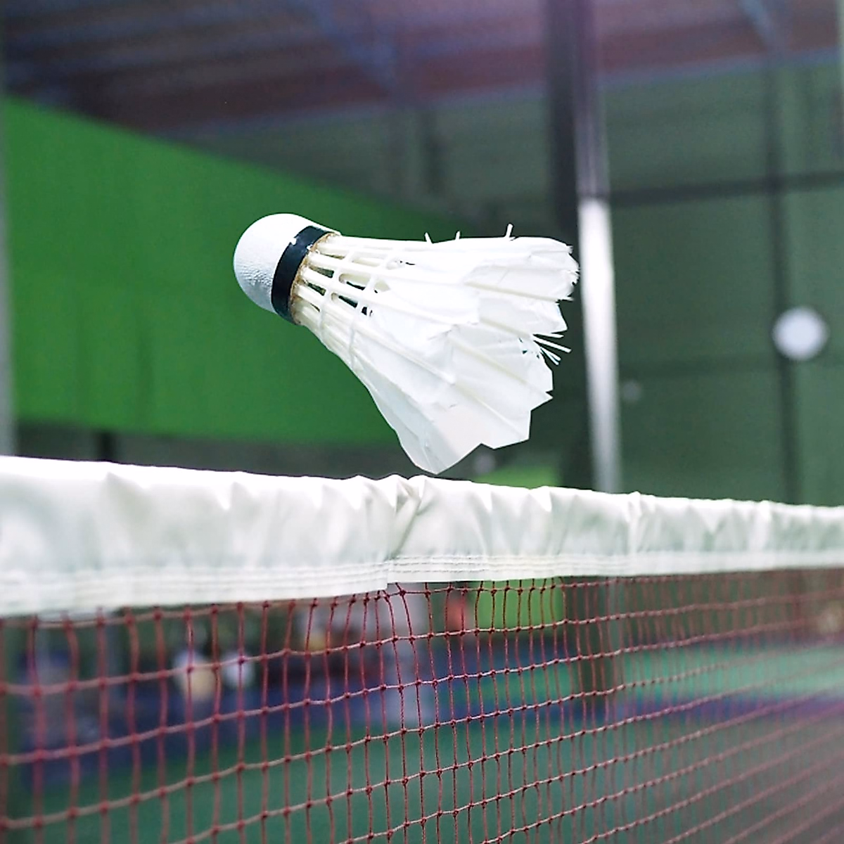 Luqeeg Portable Badminton Net - Outdoor Volleyball Net for Backyard and Beach, Professional Tennis Net for Tennis, Soccer Tennis, Kids Volleyball - 6.5x0.5m(Red)