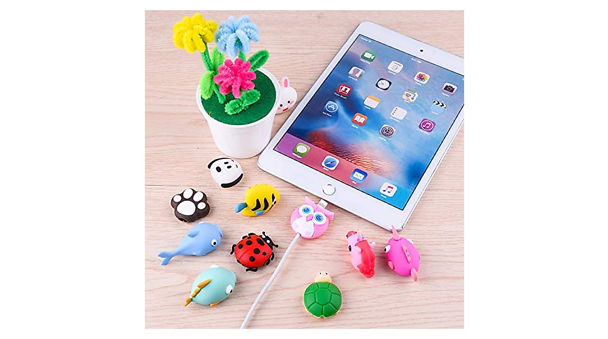 TUPARKA 18 Pack Cute Cable Protectors for iPhone & iPad Cables
