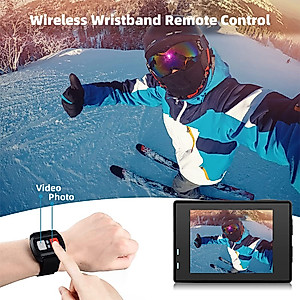 GNOLKEE Action Camera 4K HD Underwater Cameras for Snorkeling, 170° Wide Angle 100FT Waterproof Camera with 16GB SD Card