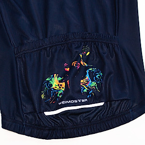 Women's Cycling Jersey, Short Sleeved Bike Shirt Mountain Jersey Comfortable Quick Dry Wear Top