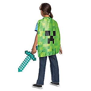 Disguise Minecraft Sword and Cape Costume Set, Official Minecraft Costume Accessories for Kids, One Size