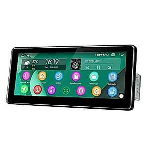 JOYING Android 10.0 Octa Core Car Radio 8.8 Inch Universal 4GB RAM+64GB ROM Single Din Touchscreen Car Stereo GPS Sat Nav Support Bluetooth/5G WiFi/USB/SD/FM Radio/Android Auto/Subwoofer/Fastboot