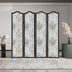 Yifasy Shelf Liner Grey Royal Floral Drawer Cabinets Furniture Decorative Paper Wallpaper PVC Self Adhesive 118x17.7 Inch