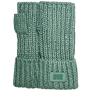 UGG Women's Chunky Fingerless Cuff Glove, Aloe Vera, One Size