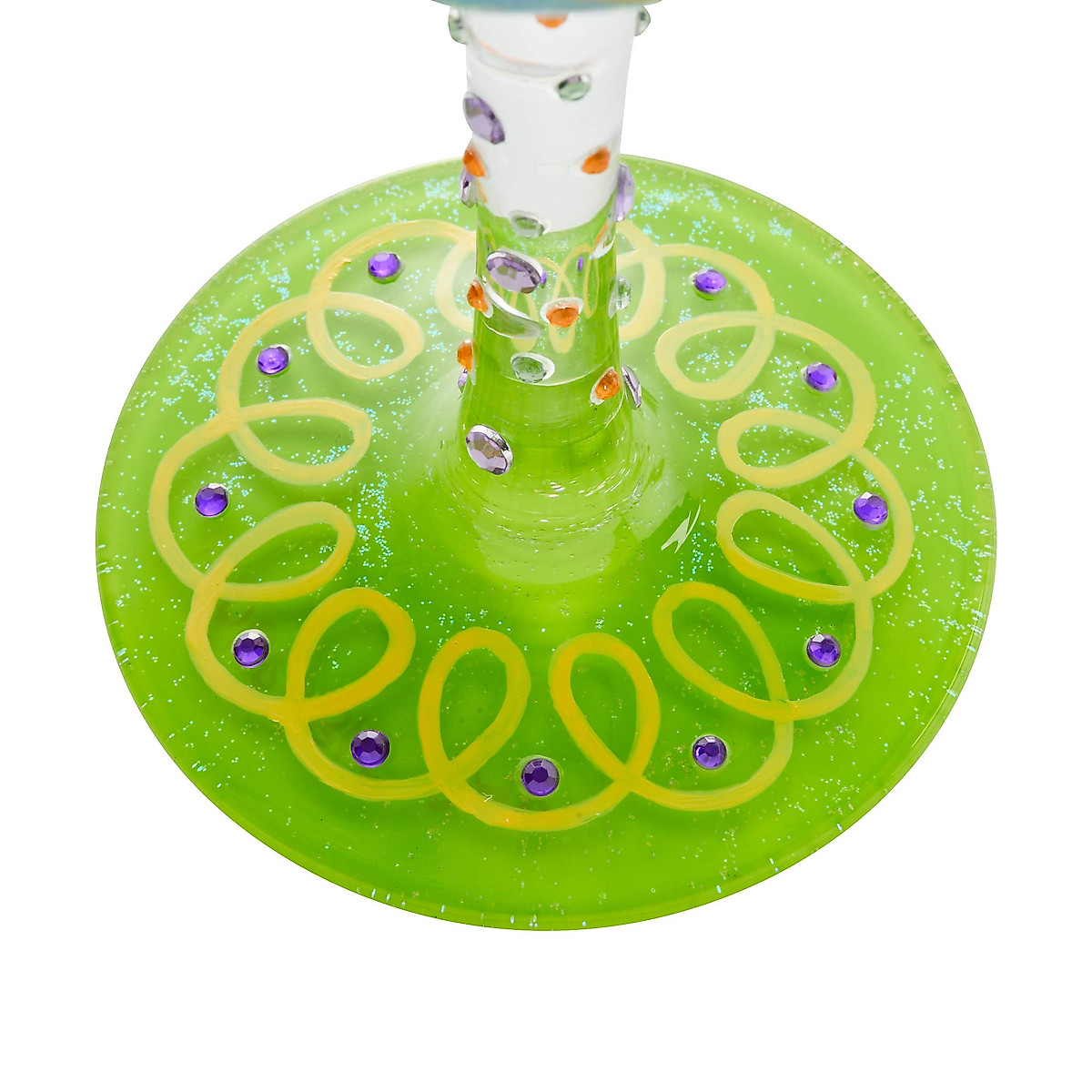 Enesco Designs by Lolita Today is Your Big Day Artisan Hand-Painted Wine Glass, 15 Ounce, Multicolor