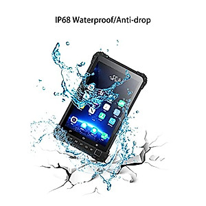 Upgraded Rugged Android Tablet, 8" IP68 Waterproof Ruggedized Tablet with Octa-Core CPU,Android 12.0, 6GB RAM,1284GB Storage, Wi-Fi, 13 Mega Camera,Waterproof Tablet for Enterprise Mobile Field Work