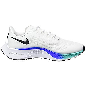 NIKE Women's Race Running Shoe, White Flash Crimson Hyper Violet Spruce Aura Vapor Green Black, 8.5
