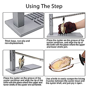 AUTOENERGY Oyster Shucker Tool Set, Oyster Clam Opener Machine, Oyster Sheller Practical Tool for Hotel Buffets and Homes and Gift