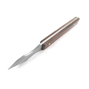 EIQOCCA Mikov V2003011 Dual Bevel Marking Knife with Finger Indents 0.100-Inch-Thick Blade 1/2 Inch Wide 1-7/8 Long with Rosewood Handle Stainless Steel Hardened to HRC 57