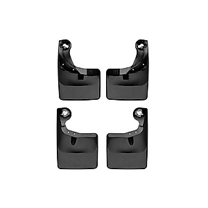 WeatherTech Custom No Drill Splash Guard MudFlaps for Ford F-150 - Front & Rear Set (110134-120134), Black