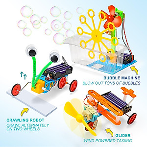 STEM Kits for Kids Age 8-10, STEM Robotics for Kids Age 8-12, Science Kits for Kids 5-7, STEM Toys for Boys Age 7 8 9 10 12 13 14 Girls Gifts, Robot Building Crafts Engineering Electric Motor Kit 6-8